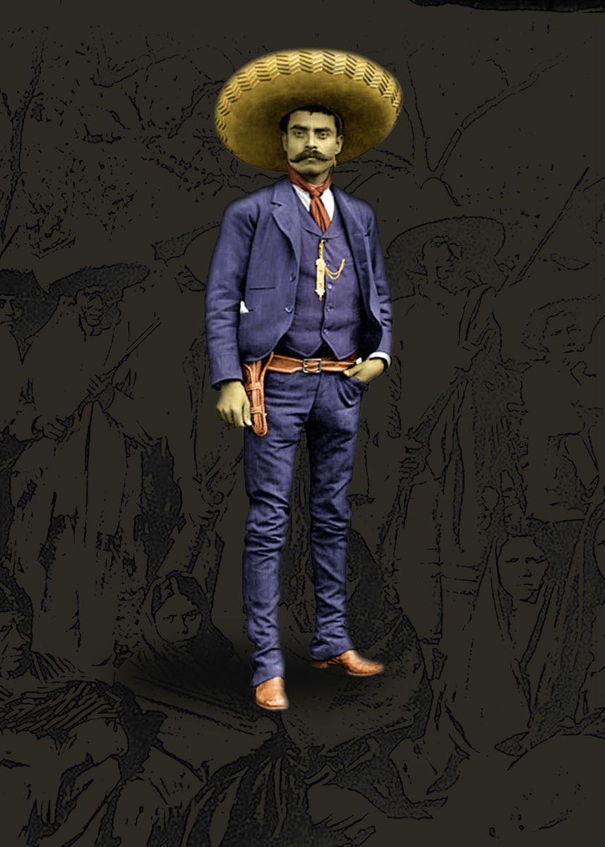 'Zapata Blue' Poster, picture, metal print, paint by Shirley Merit ...