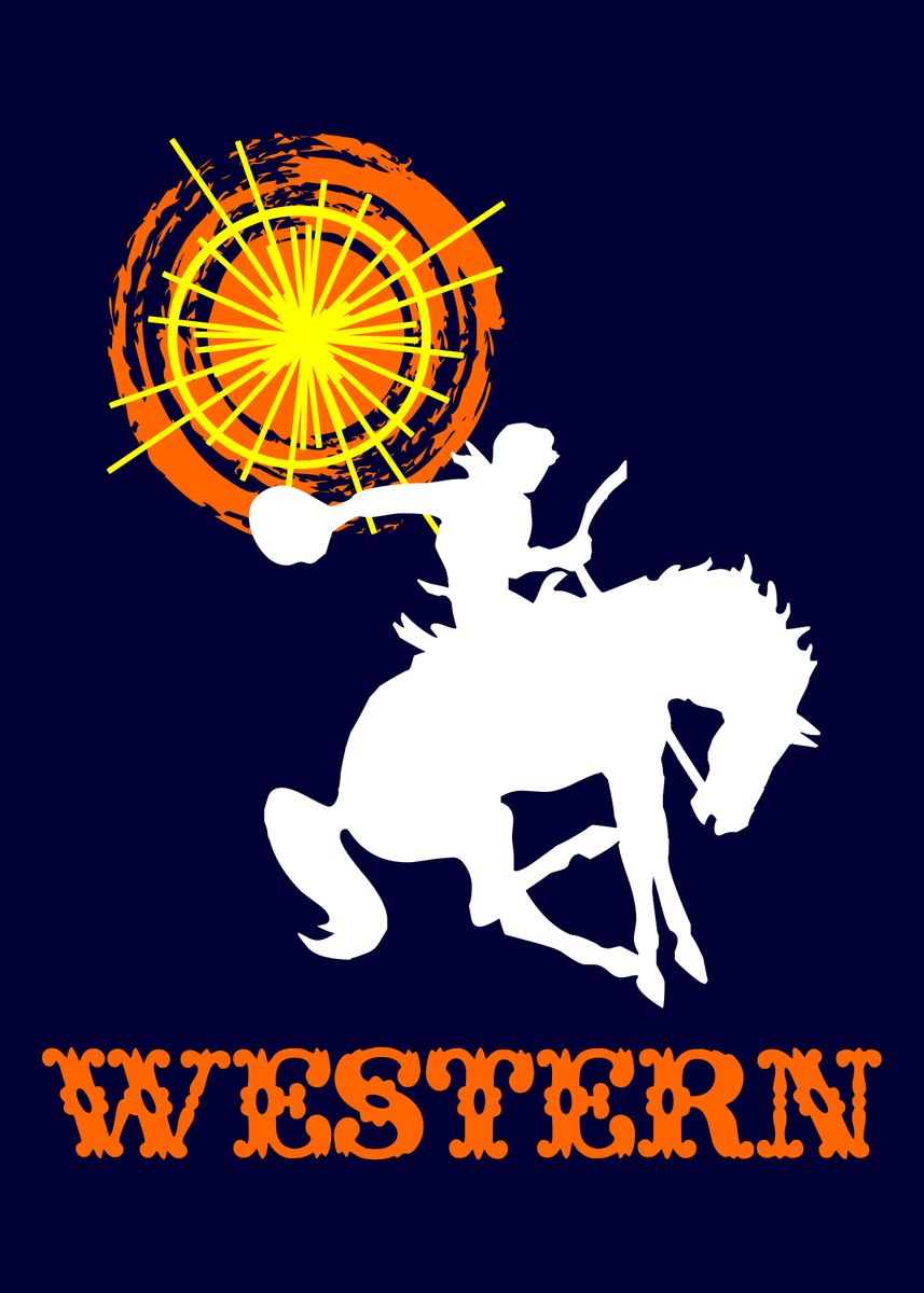 'The Western Sun' Poster, picture, metal print, paint by Art Ofphotos ...