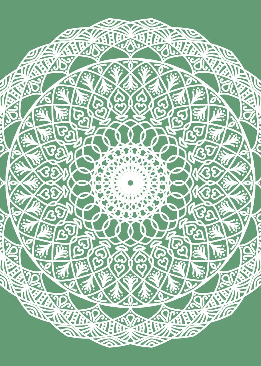 'Sage Mandala' Poster, picture, metal print, paint by ArtBy Tekoro ...