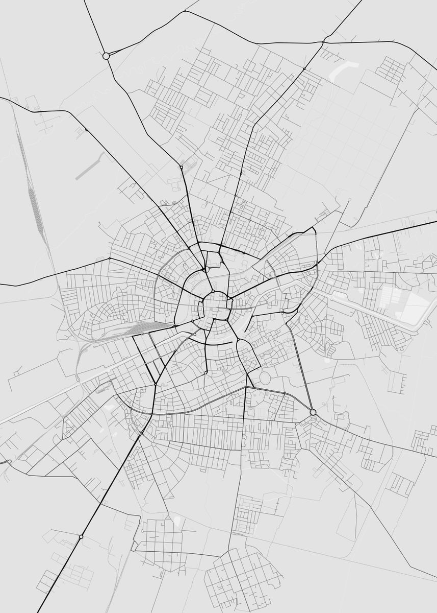 'Timisoara Romania Map' Poster, picture, metal print, paint by ...