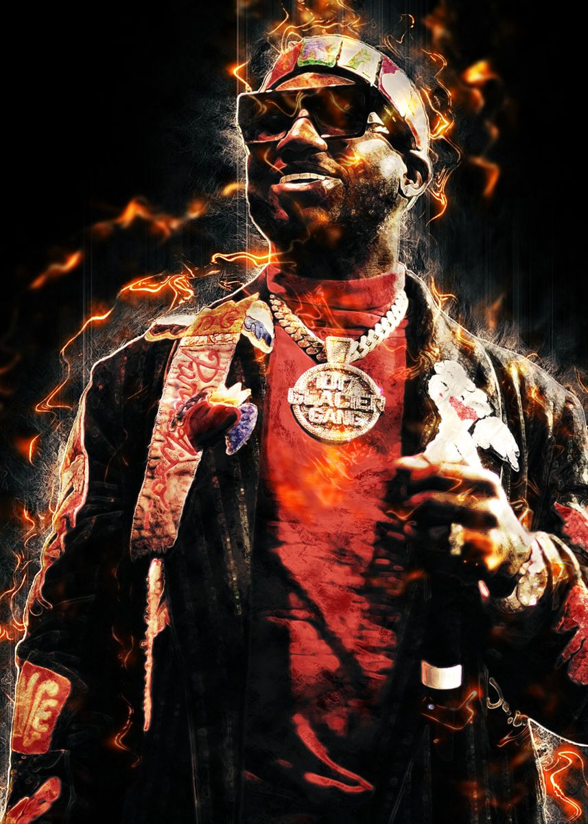 'Gucci Mane' Poster by Pierre Yeldell | Displate