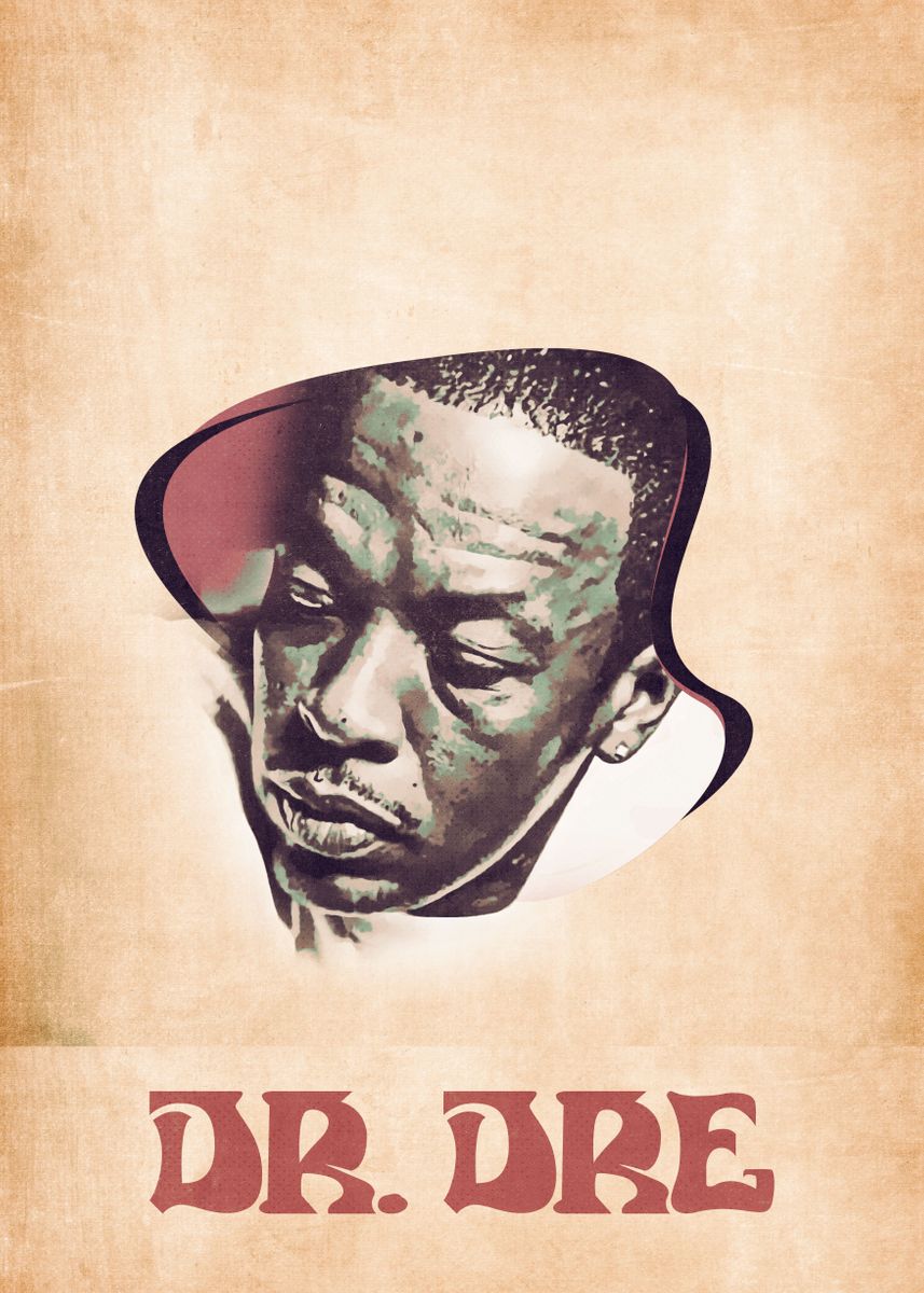 'Dr Dre' Poster, picture, metal print, paint by Anxhela Sufa | Displate