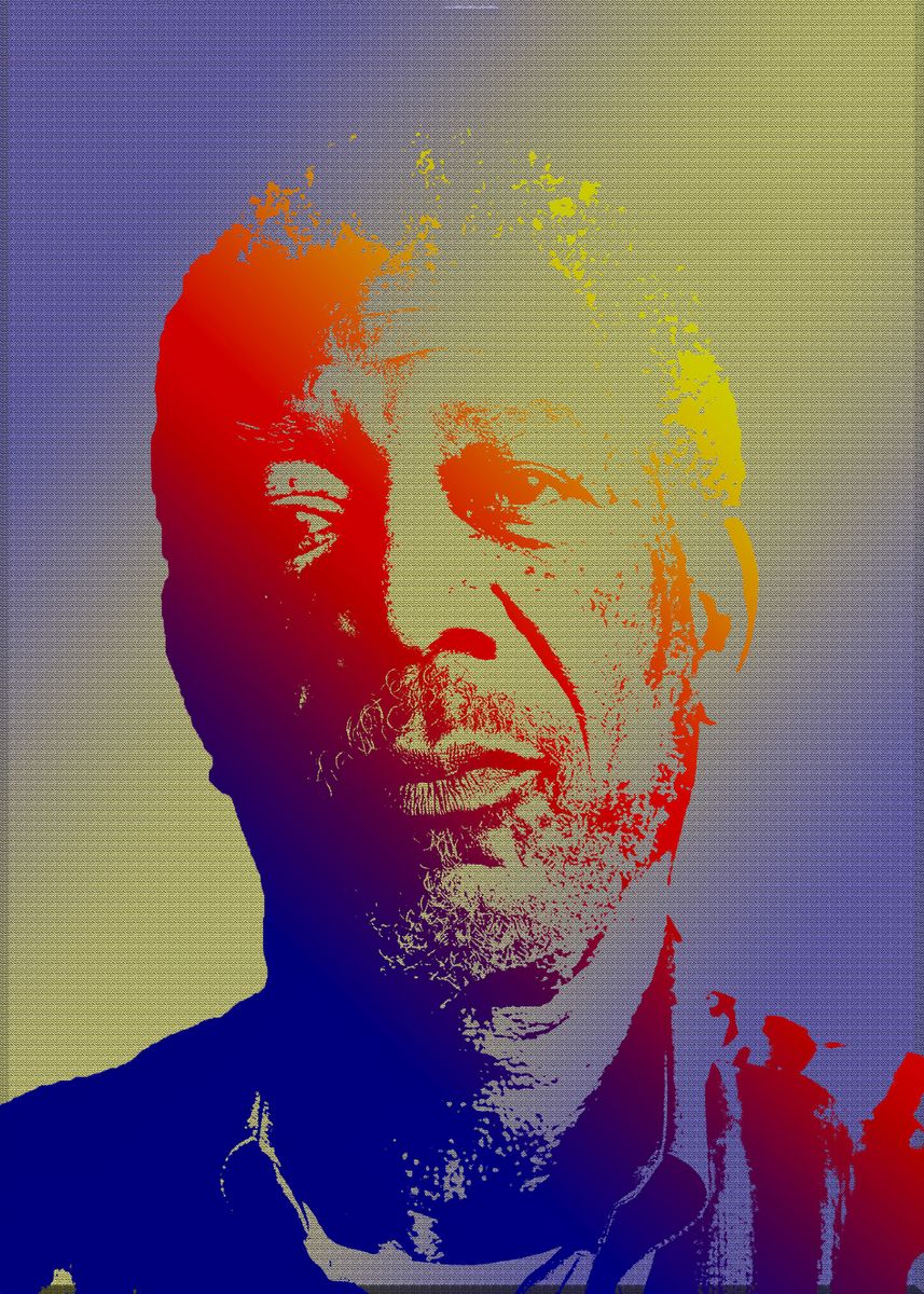 'Morgan Freeman' Poster, picture, metal print, paint by AST Blunt ...