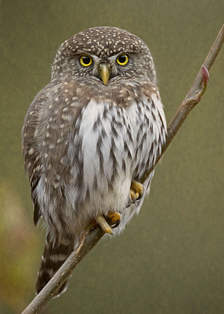 'Tiny Raptor' Poster, picture, metal print, paint by Pam Mullins | Displate