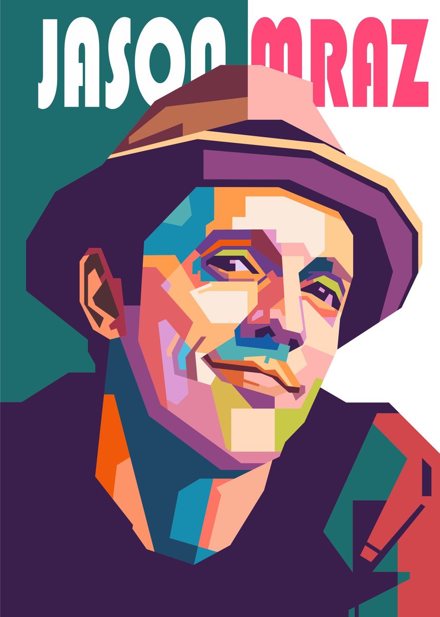 'Jason Mraz' Poster, picture, metal print, paint by Poernama Sahroe ...