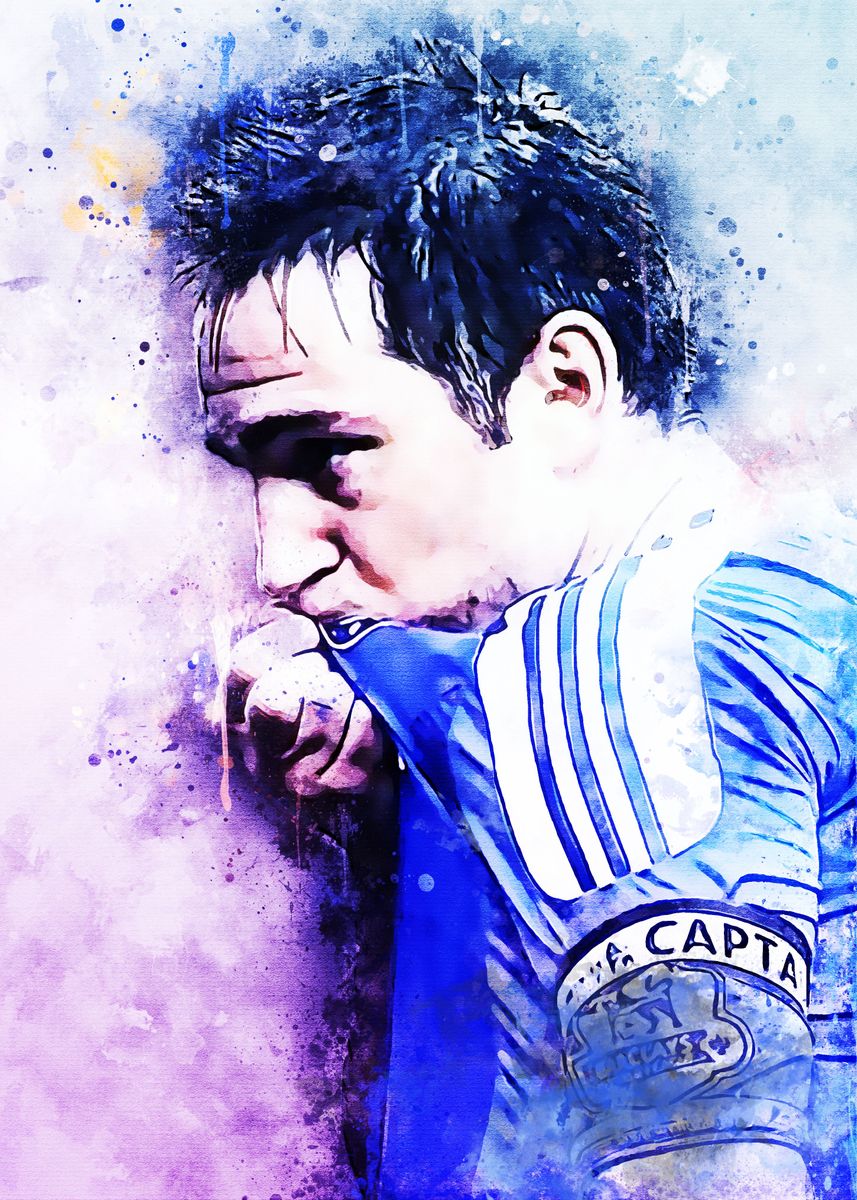 'Frank Lampard' Poster, picture, metal print, paint by The Sulung ...