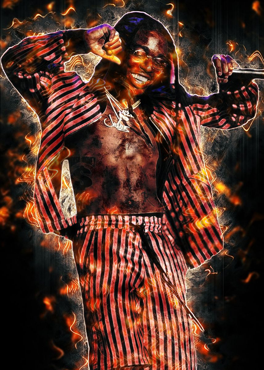 'Jacquees' Poster, picture, metal print, paint by Pierre Yeldell | Displate