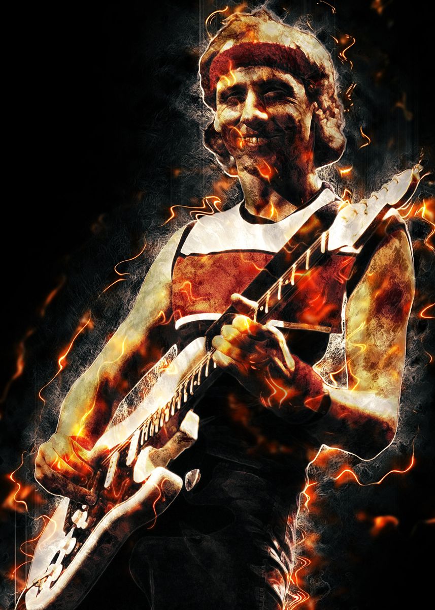 'Mark Knopfler' Poster, picture, metal print, paint by Hipolito Wendorf ...