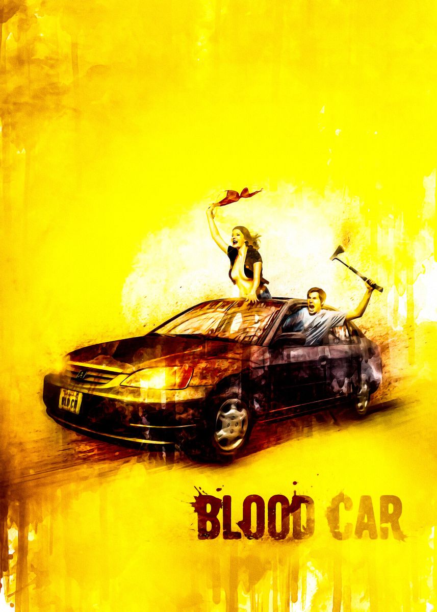 'Blood Car' Poster by Jeffery Anabelle | Displate