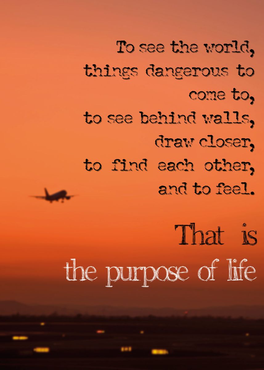 'Purpose of life' Poster, picture, metal print, paint by Vin Biesel ...