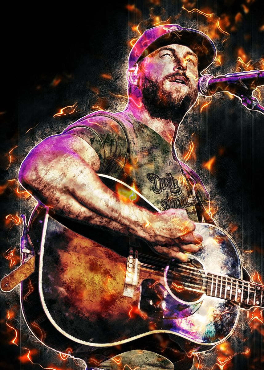 'Riley Green' Poster, picture, metal print, paint by Hipolito Wendorf ...