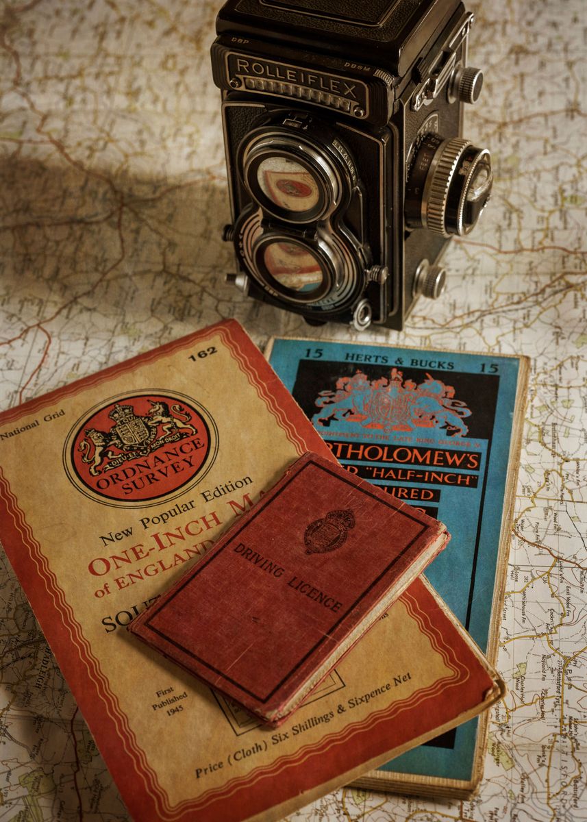 'Vintage traveller' Poster by Derek Adams | Displate