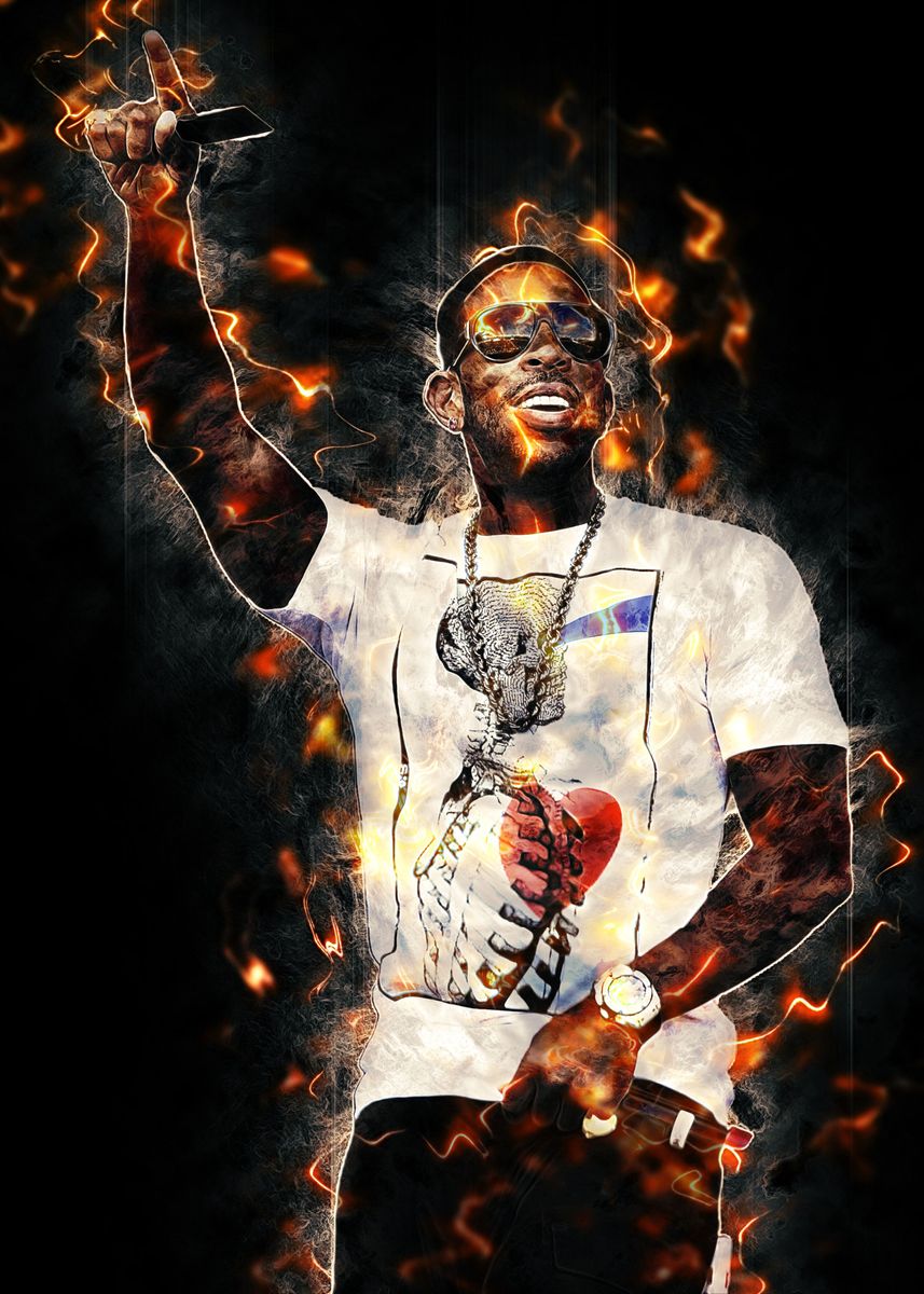 'Ludacris' Poster, picture, metal print, paint by Pierre Yeldell | Displate