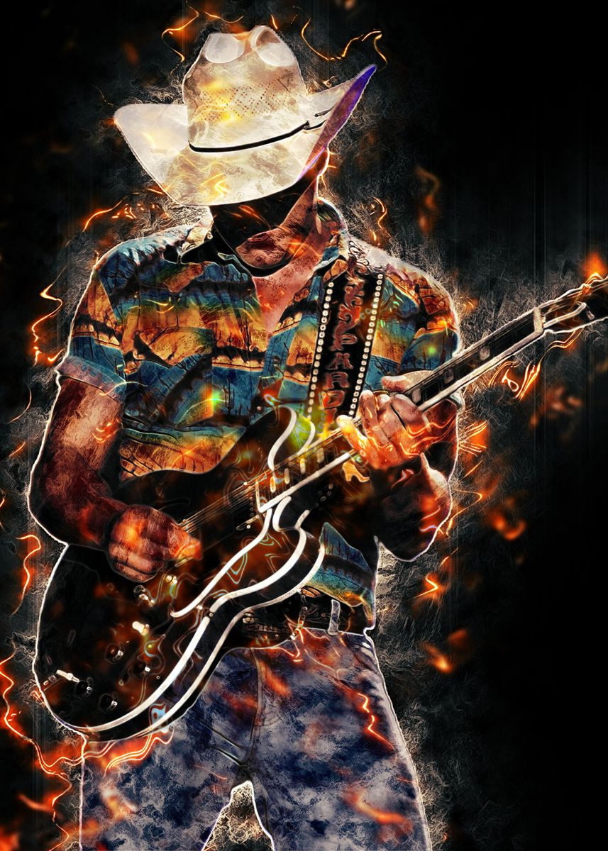 'Jon Pardi' Poster, picture, metal print, paint by Pierre Yeldell ...