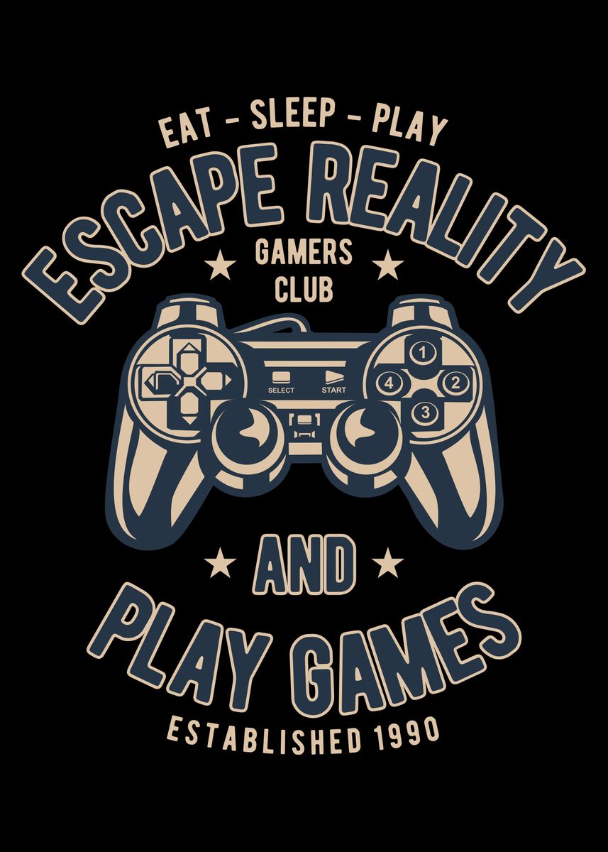 'Escape Reality' Poster, picture, metal print, paint by Anziehend ...