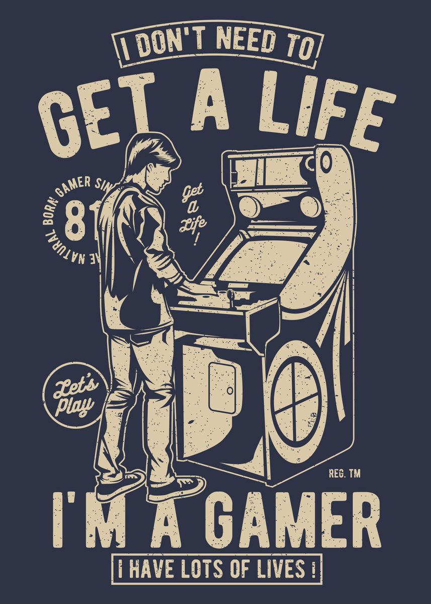 'Get A Life' Poster by Anziehend | Displate