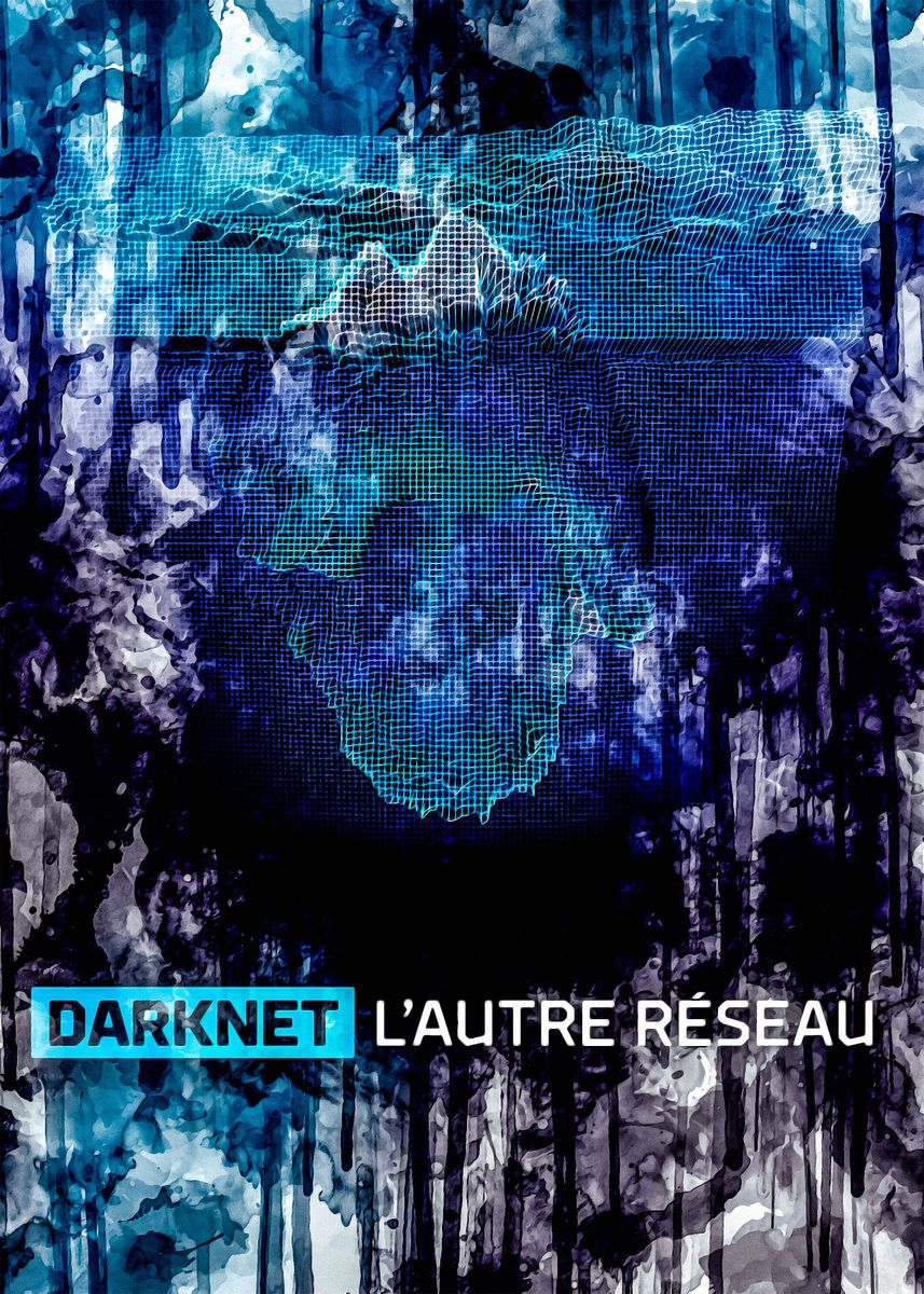 'Down The Deep Dark Web' Poster, picture, metal print, paint by Kaye ...