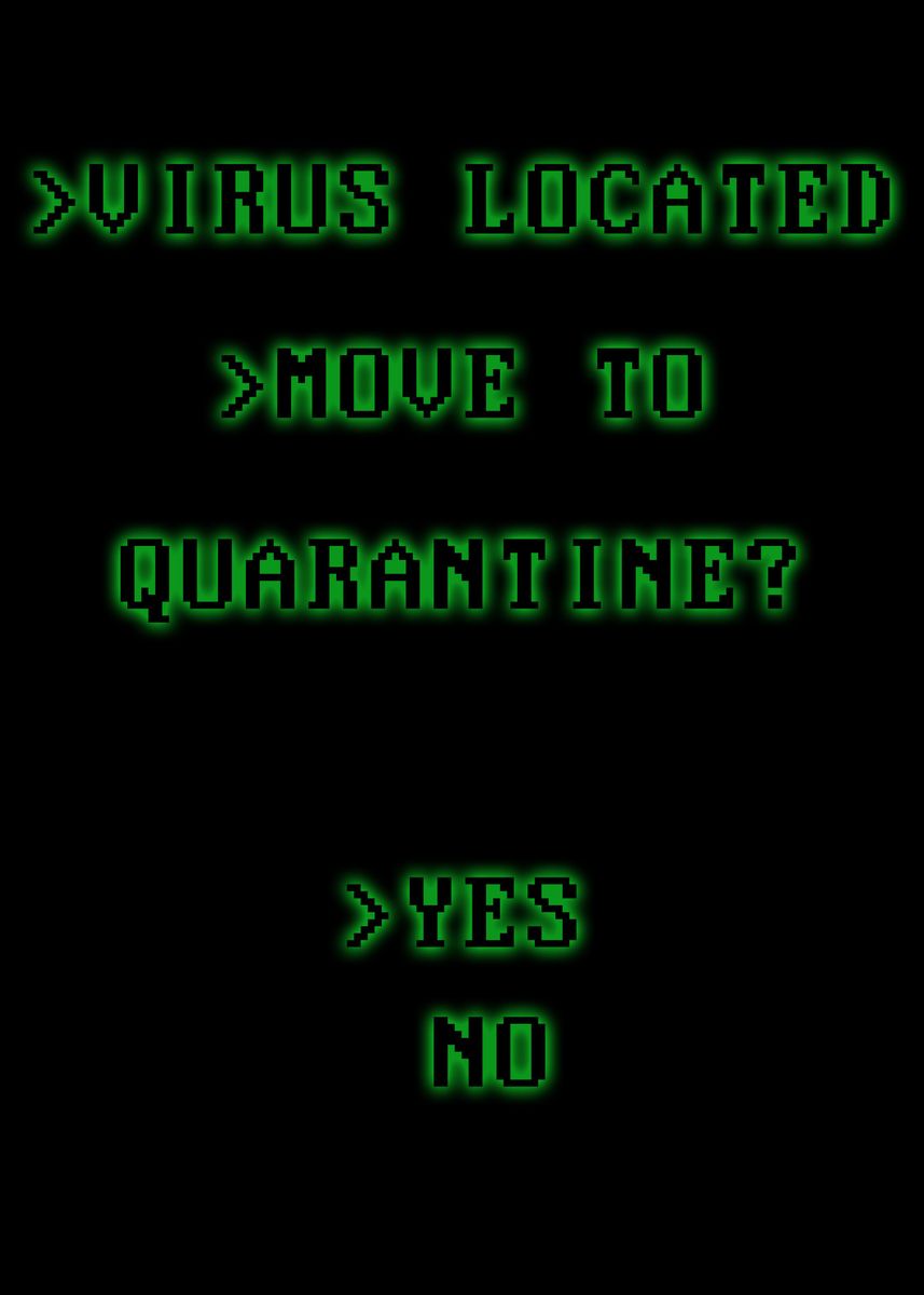 'Retro Computer Virus ' Poster by Scar Design | Displate