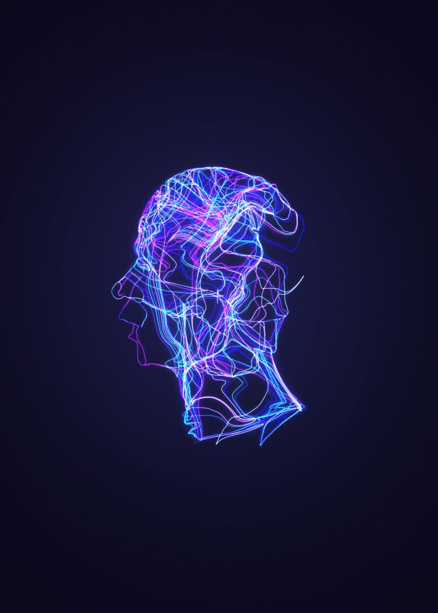 'lighthead' Poster by Mario Bertsch | Displate