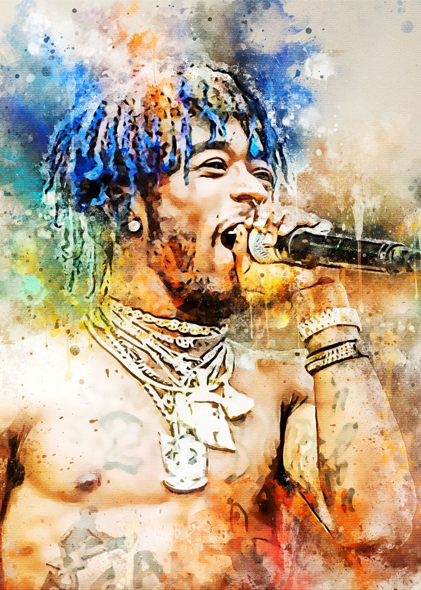'Lil Uzi Vert' Poster, picture, metal print, paint by The Sulung | Displate