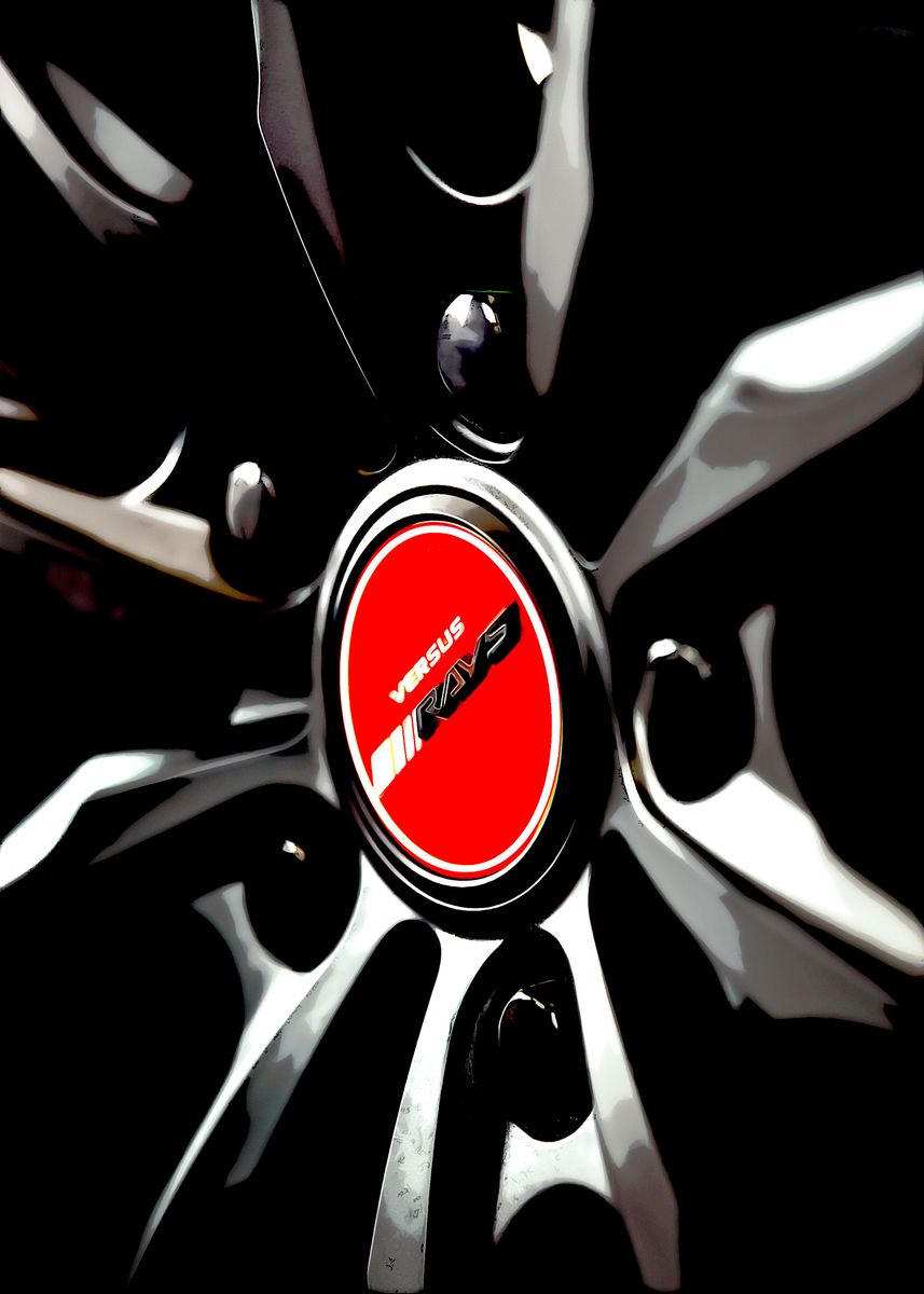'rims wheel cars' Poster, picture, metal print, paint by ReCreArtion ...