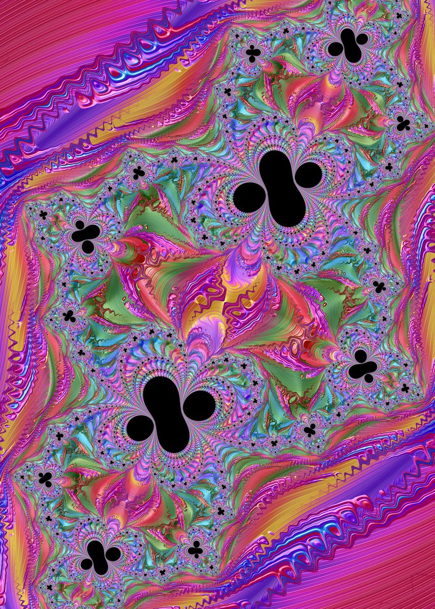 'Colorful Fractal' Poster, picture, metal print, paint by Kaleiope ...
