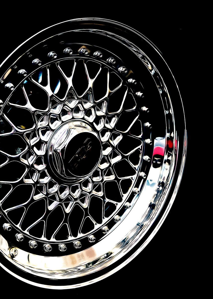 'Car bbs rims' Poster, picture, metal print, paint by ReCreArtion ...