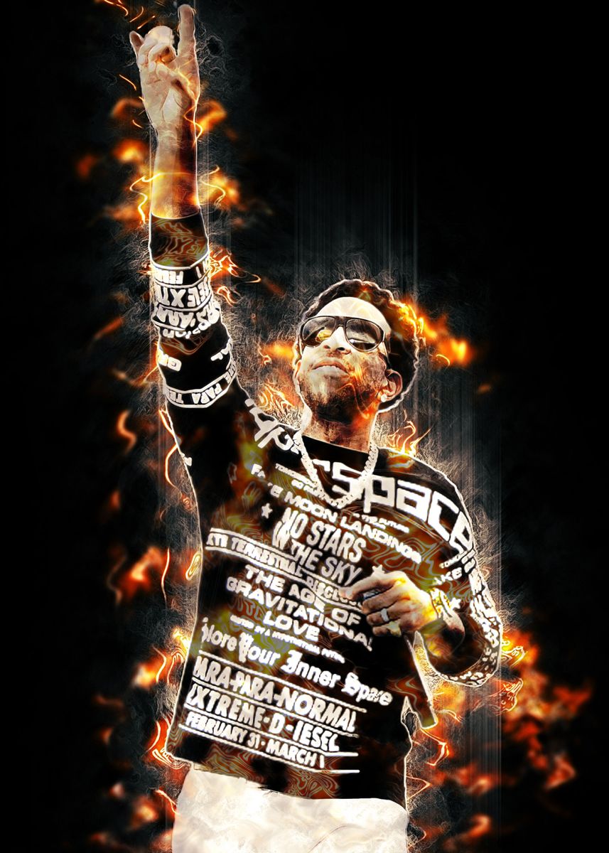 'Ludacris' Poster, picture, metal print, paint by Pierre Yeldell | Displate