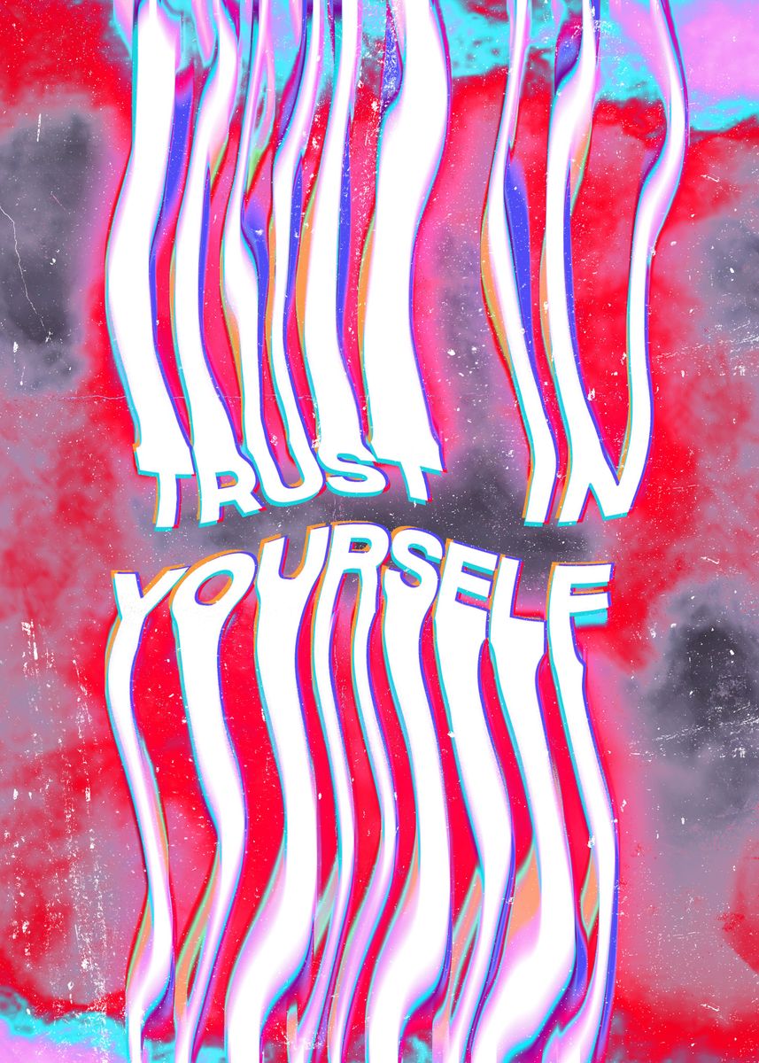 'TRUST' Poster, picture, metal print, paint by Space Art | Displate