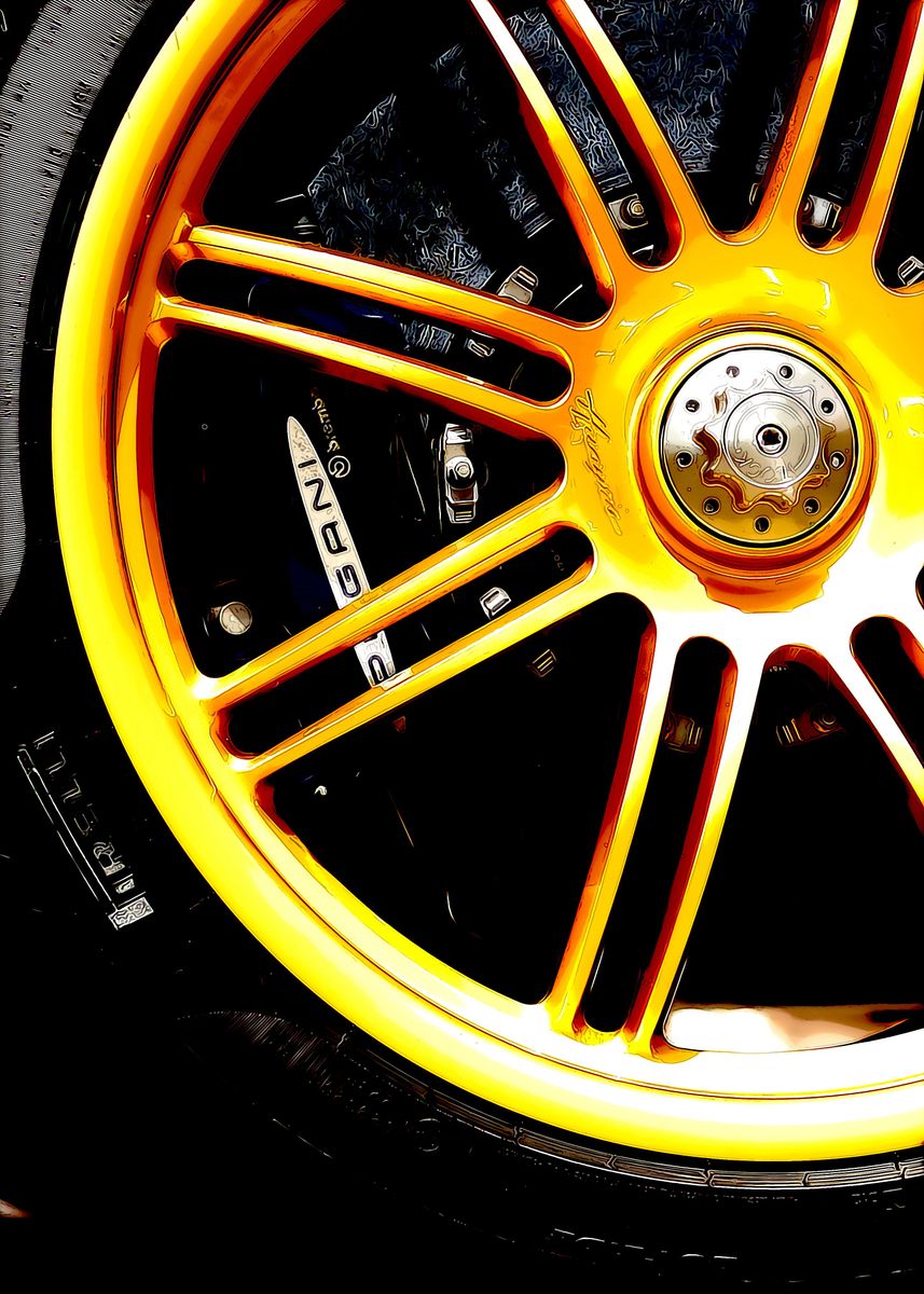 'rims cars' Poster, picture, metal print, paint by ReCreArtion | Displate