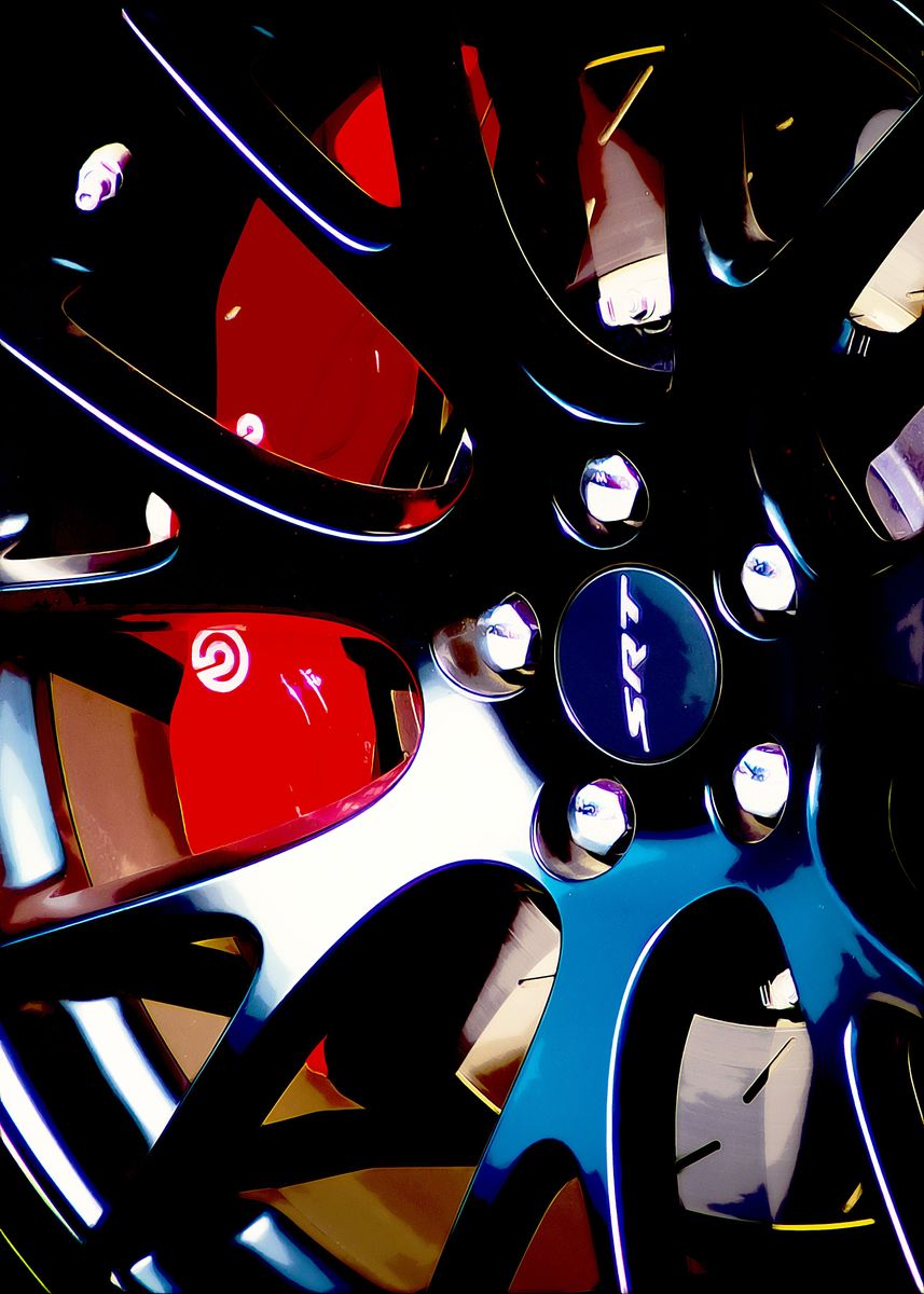 'rims' Poster, picture, metal print, paint by ReCreArtion | Displate