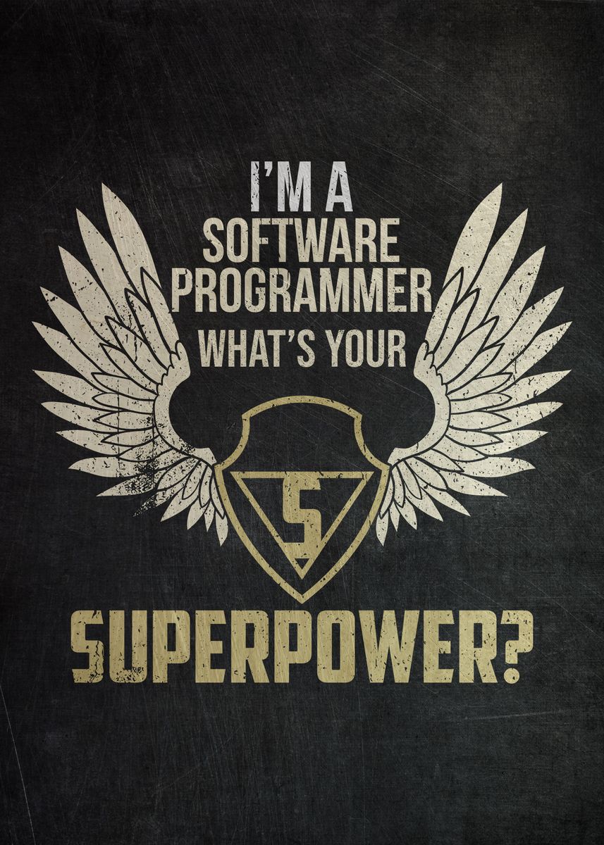 'Software Programmer Funny' Poster, picture, metal print, paint by PosterWorld | Displate