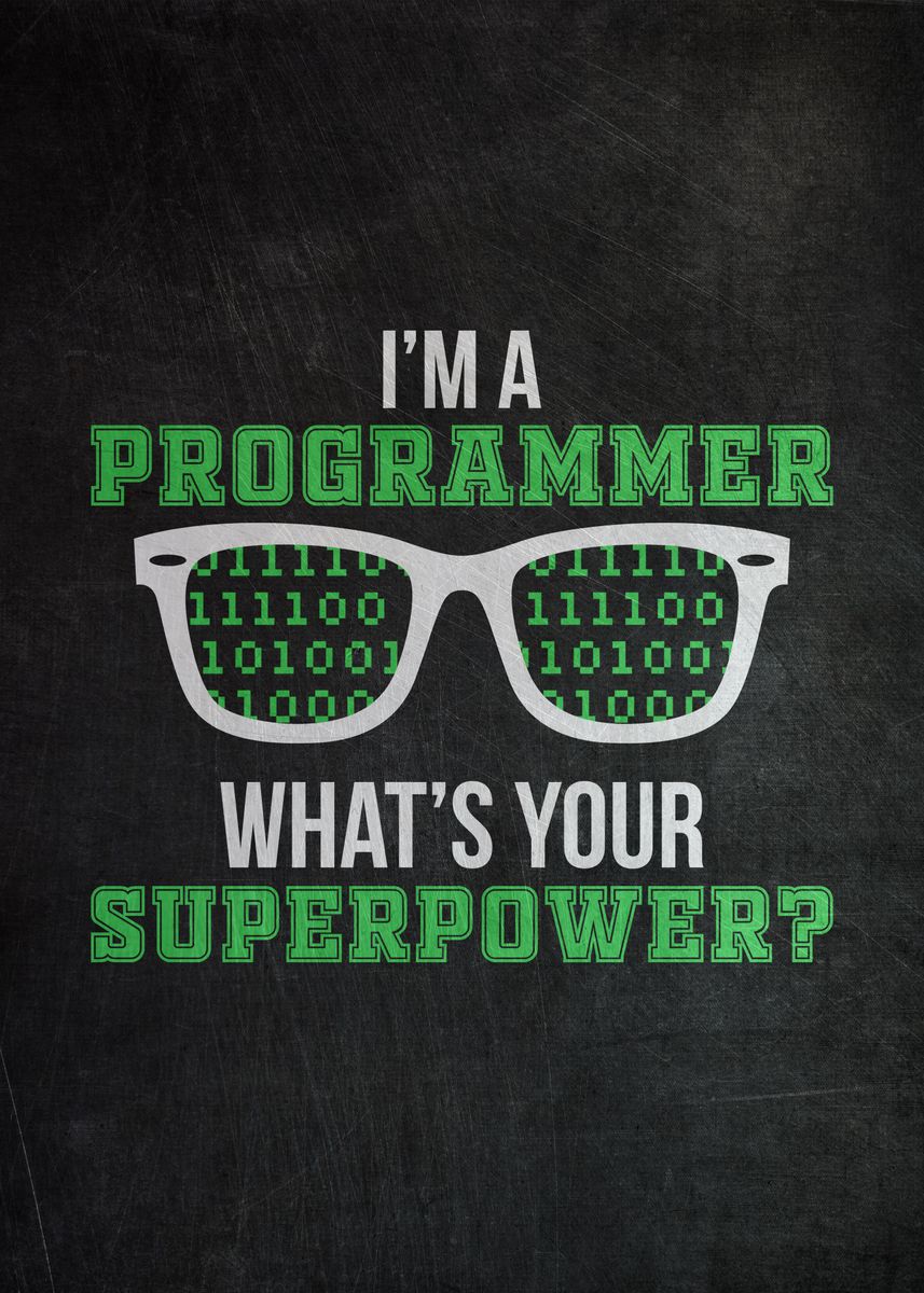 'Programmer Funny Gift Idea' Poster, picture, metal print, paint by ...
