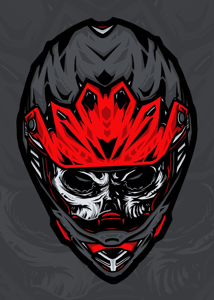 'Skull Rider' Poster by Evade Studio | Displate