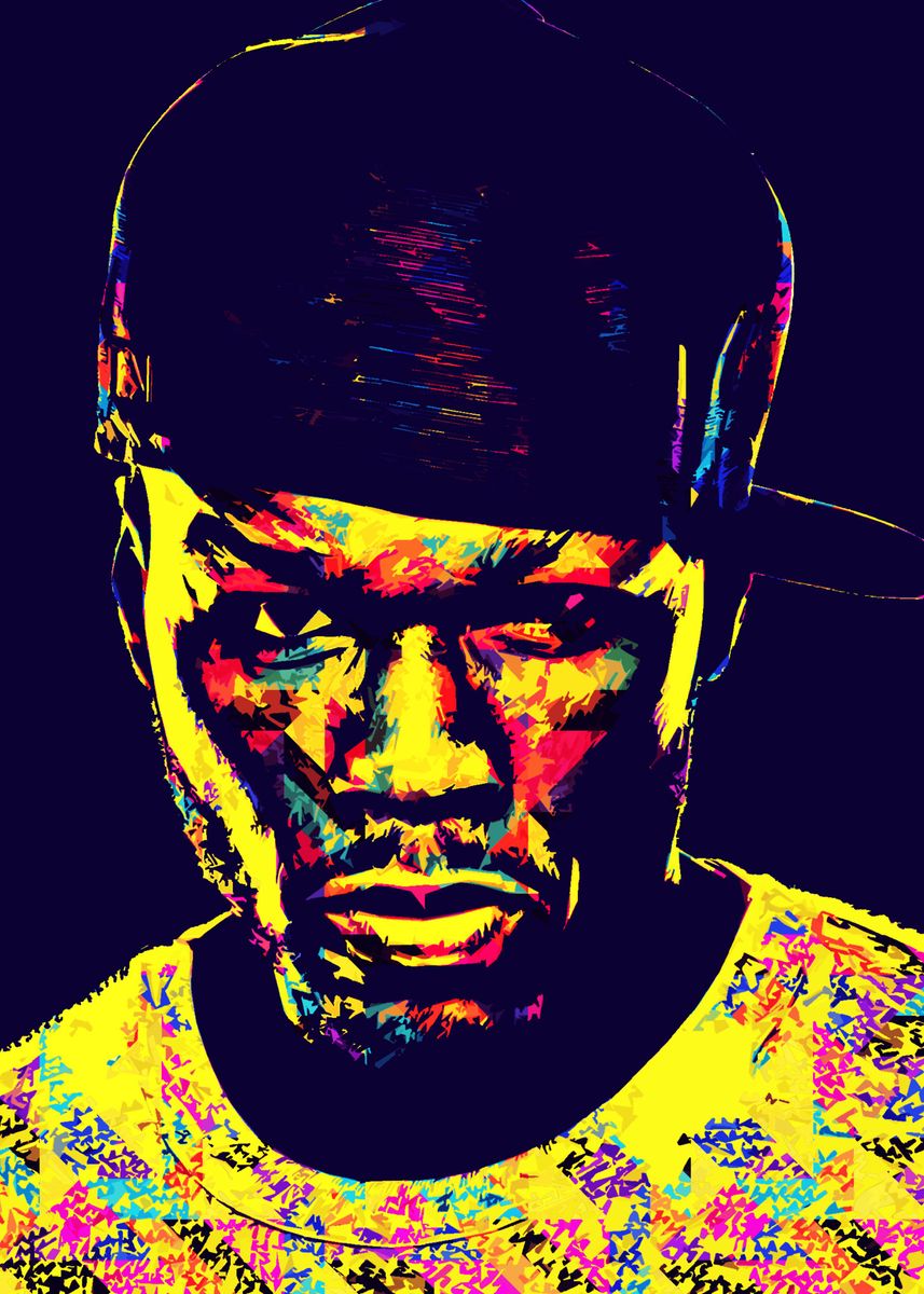 '50 Cent' Poster, picture, metal print, paint by SA KE | Displate