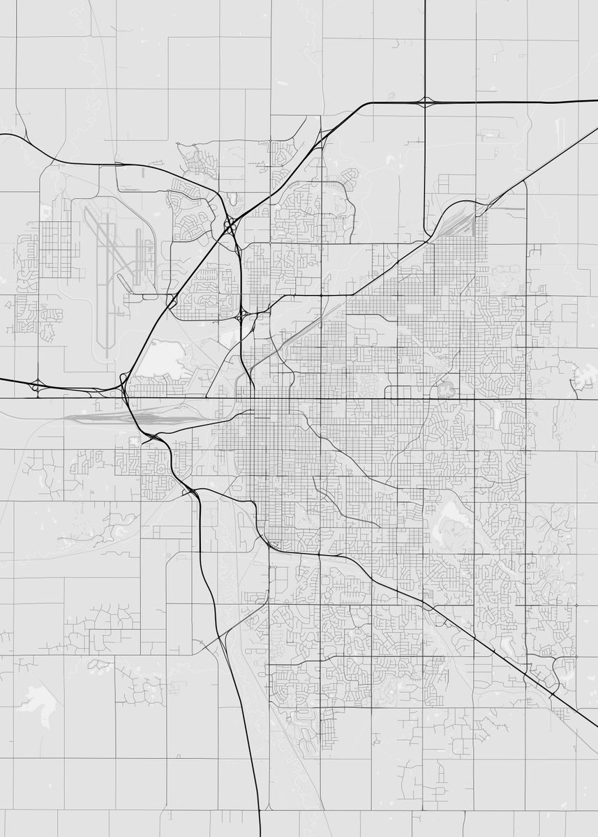 'Lincoln USA Map' Poster, picture, metal print, paint by GraphicalMaps ...