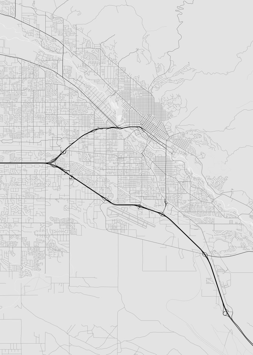 'Boise USA Map' Poster by GraphicalMaps | Displate