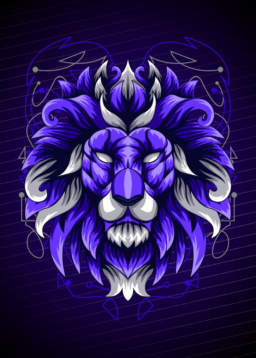 'LEO GEOMETRY' Poster by arif purnomo | Displate