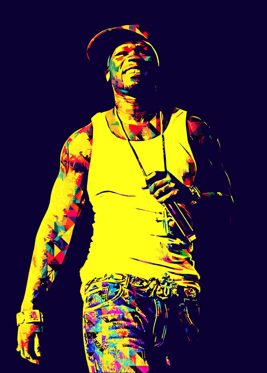 '50 Cent' Poster, picture, metal print, paint by SA KE | Displate