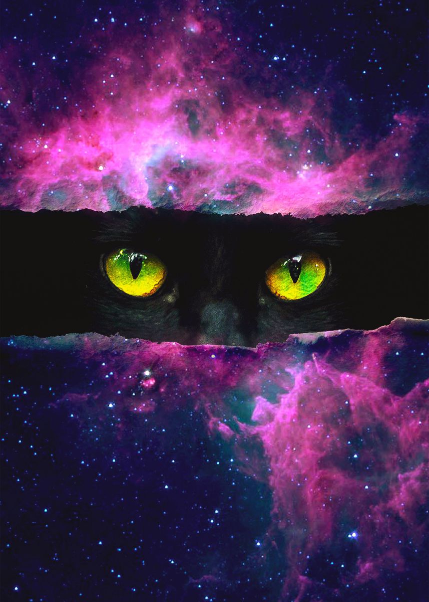 'The Indifferent Universe ' Poster, picture, metal print, paint by seam ...