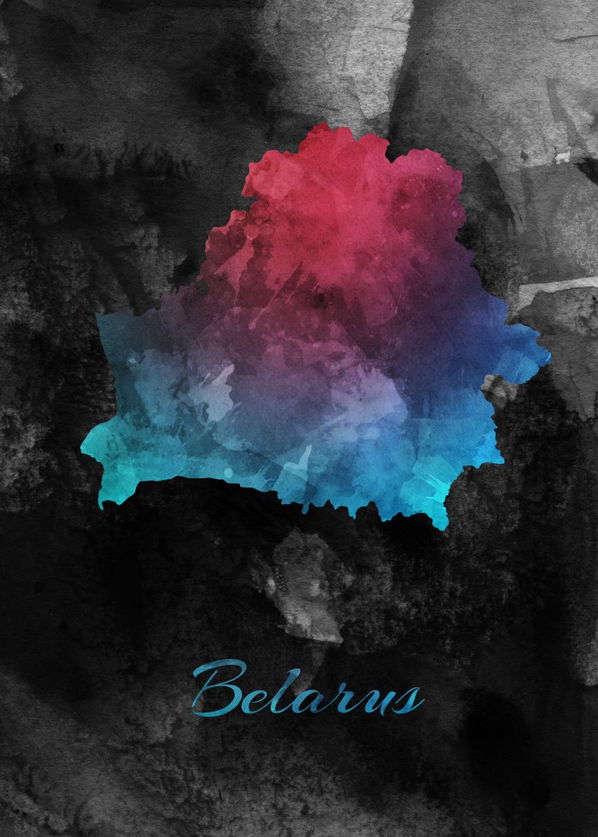 'Belarus' Poster, picture, metal print, paint by Mr Maker | Displate