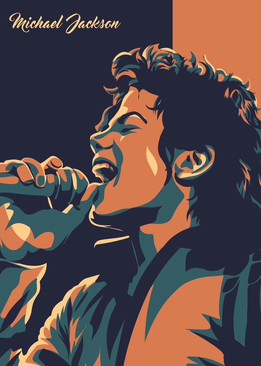 'MICHAEL JACKSON' Poster, picture, metal print, paint by Noval Setiawan | Displate
