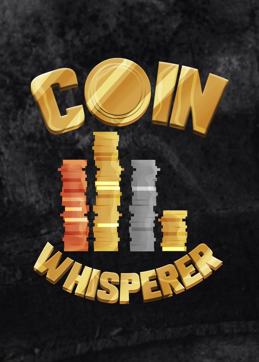 'Coin Collecting Funny Pun' Poster, picture, metal print, paint by ...