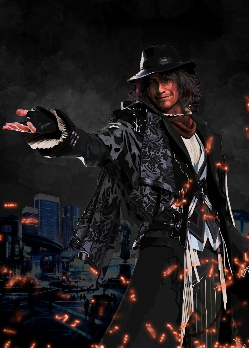 'Ardyn in Black' Poster, picture, metal print, paint by GuacamayArt ...