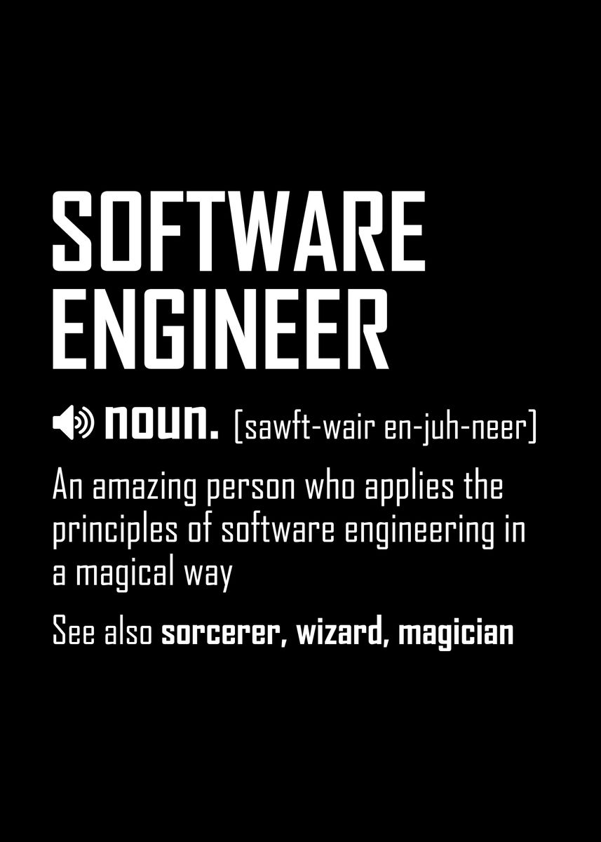 'Software Engineer' Poster, picture, metal print, paint by Nasmed ...