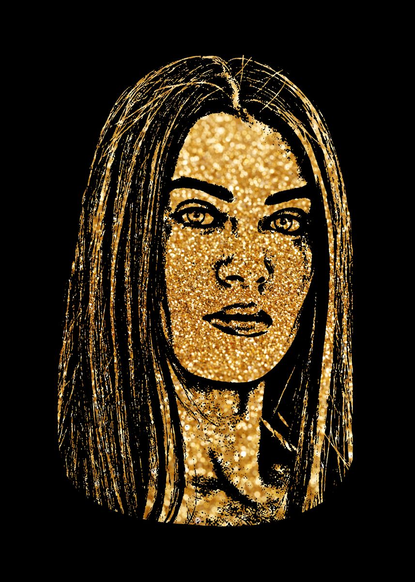 'Lana Rhoades' Poster, picture, metal print, paint by Kitty Kit | Displate