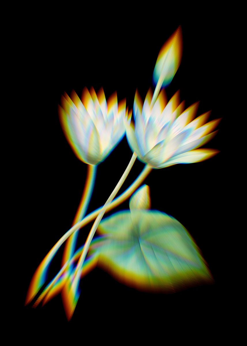 'Prism Egyptian Lotus ' Poster by Holy Rock Design | Displate