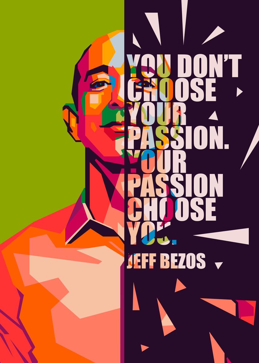 'Jeff Bezos' Poster, picture, metal print, paint by nofa aji zatmiko ...
