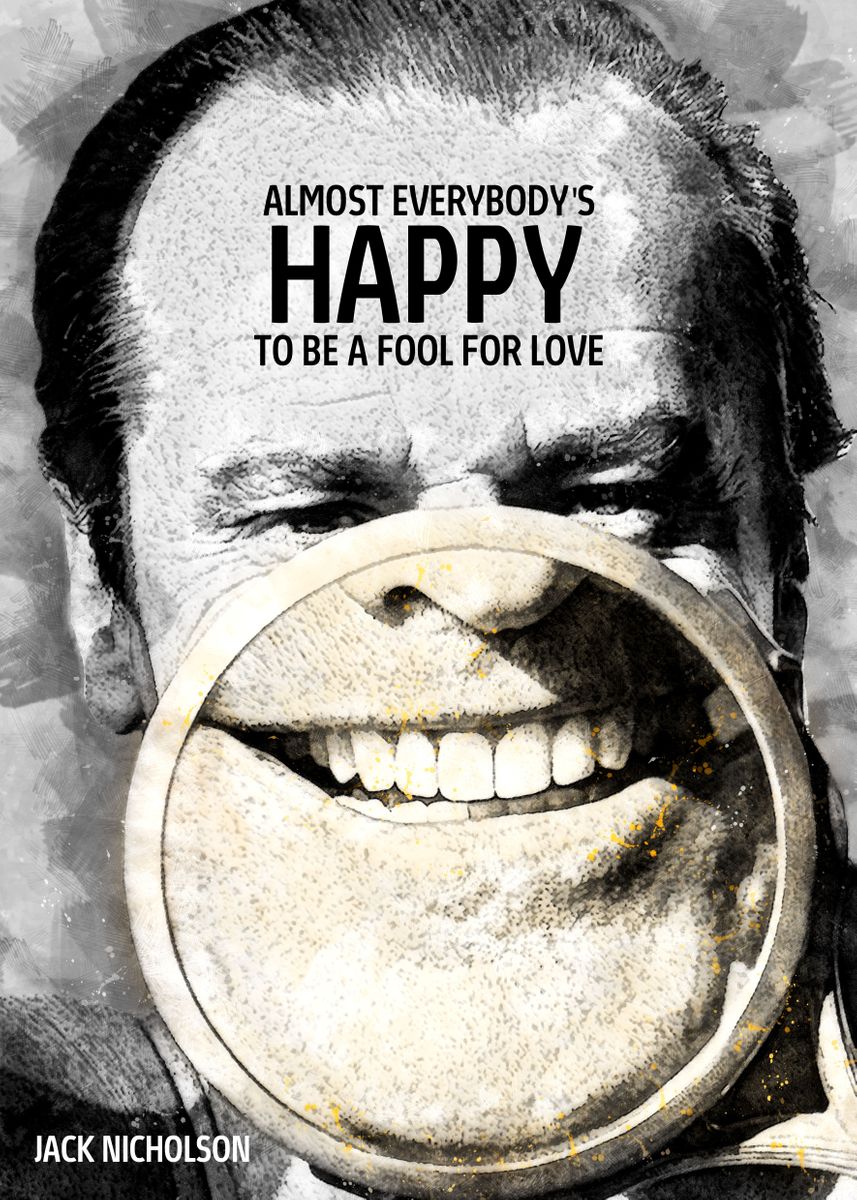 'jack nicholson' Poster, picture, metal print, paint by Alternative ...