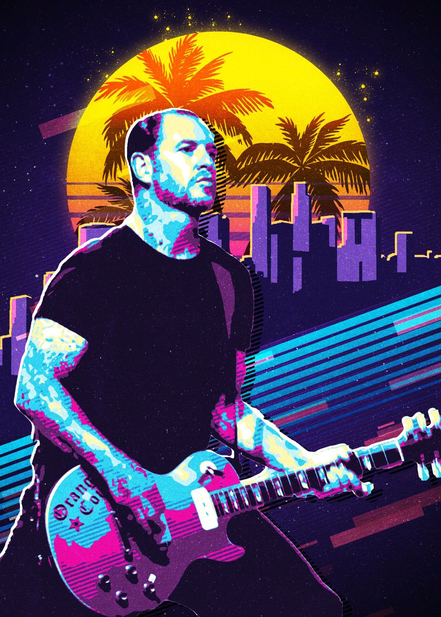 'mike ness retro' Poster, picture, metal print, paint by NiceAndBetter ...